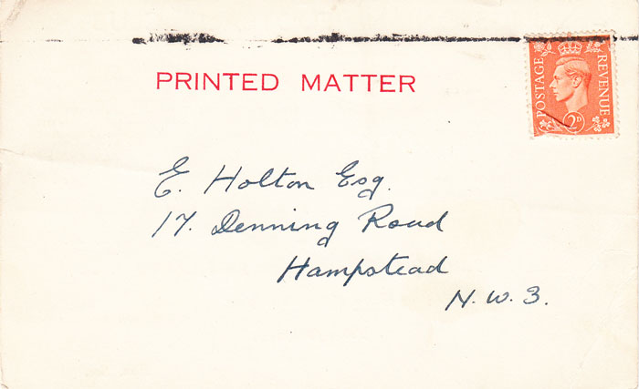 1945-1946Probably-SelectionCardTufnellPark-TedHolton